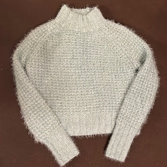 SO | Sweaters | Vintage Cropped Fluffy Sweater Size Small By So | Poshmark